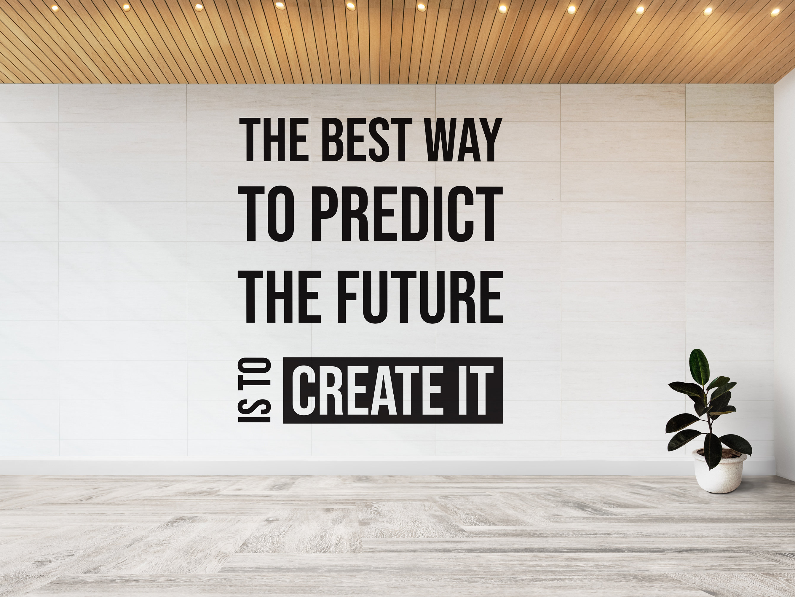 The Best Way to Predict the Future is to Create It Abraham - Etsy