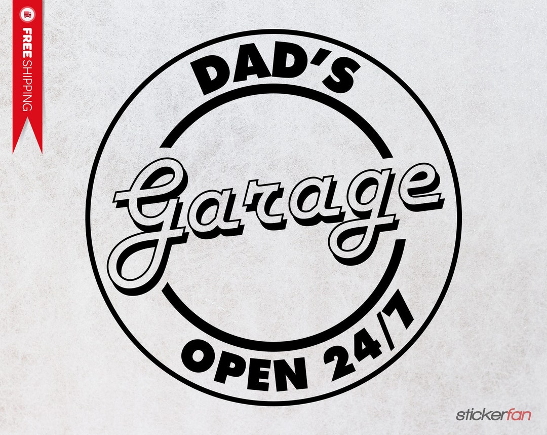 Personalized Wall Decal ~ Custom Garage Workshop Mechanic Vinyl Decals ...