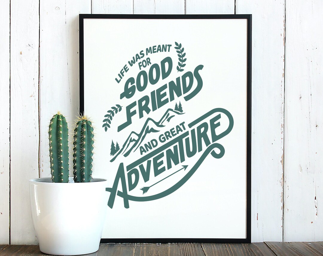 Good Friends Great Adventure Wall Decal Traveler Vinyl Wall Decals ...