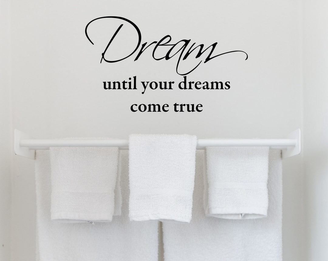 DREAM WALL DECAL Motivational Sticker Quote Wall Decal Decals for Room ...
