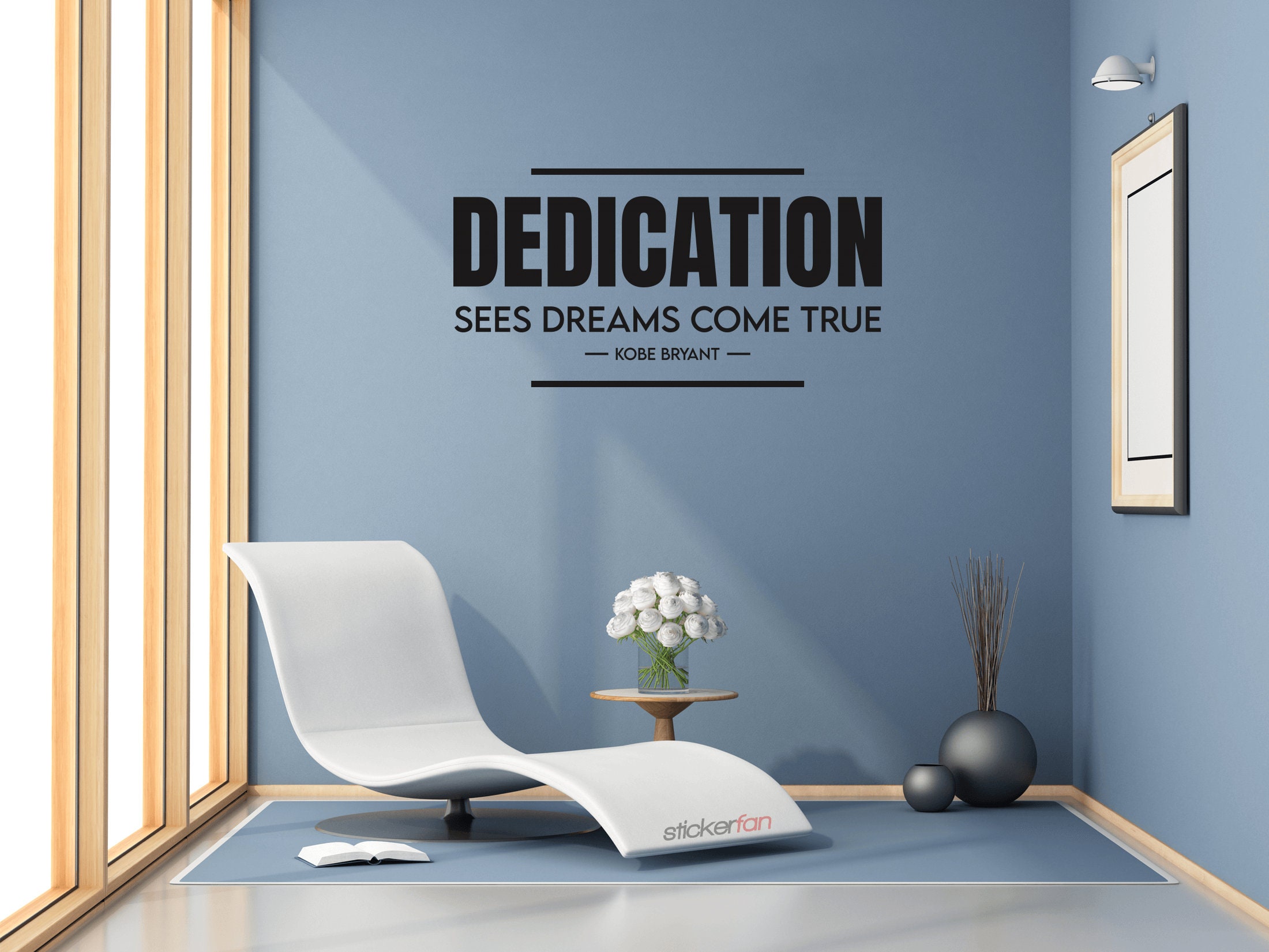 Dedication Kobe Bryant Office Wall Decal Meeting Room Decor | Etsy