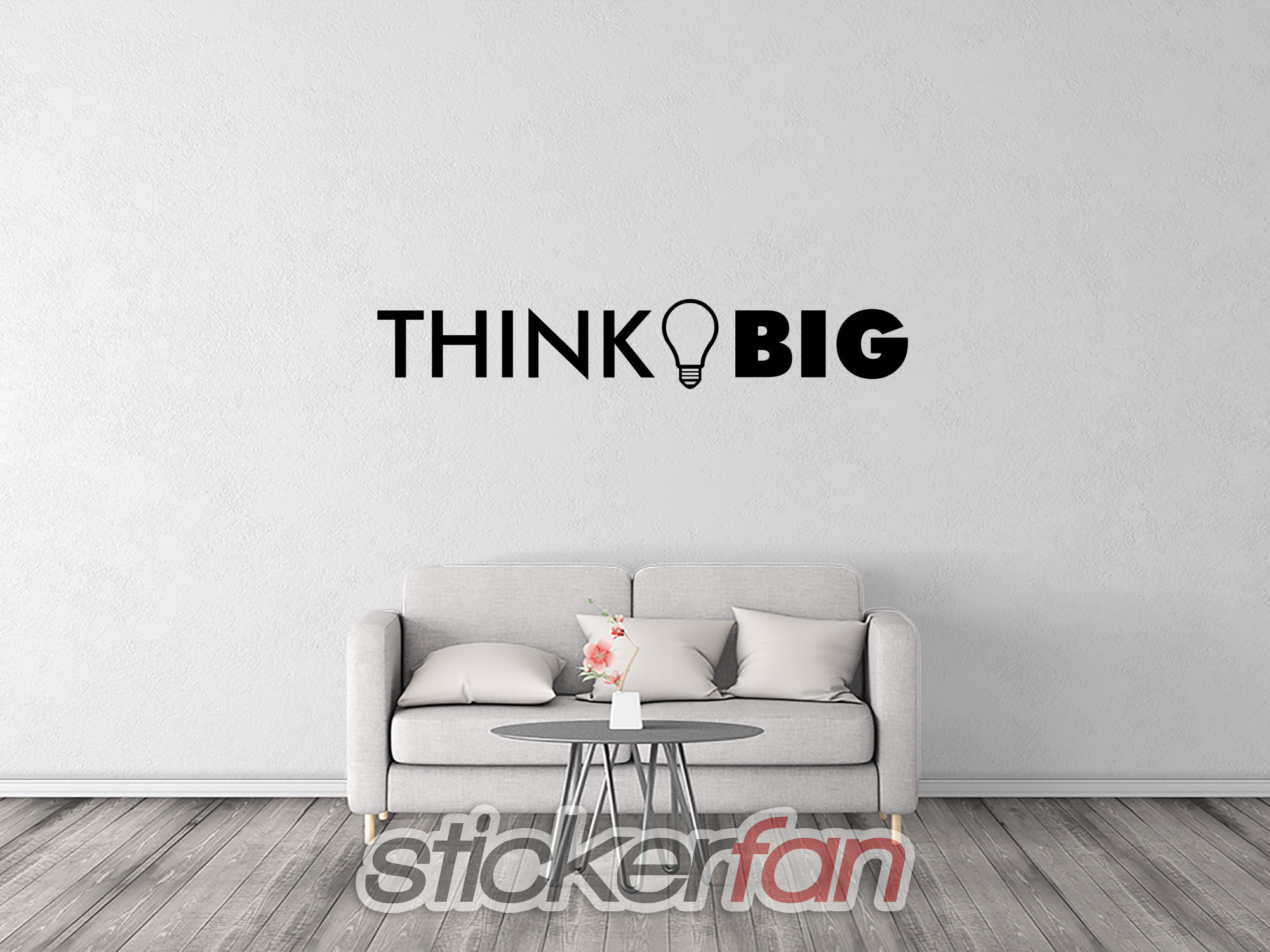 Think Big Wall Decal Home Office Wall Decor Office Space | Etsy