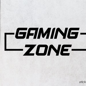 Wall Decal, Gaming Zone Decal, Video Game Wall Decor, Vinyl Stickers ...
