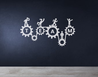 Teamwork Wall Decal - Etsy