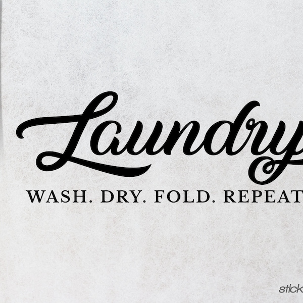 Laundry Room Vinyl - Etsy