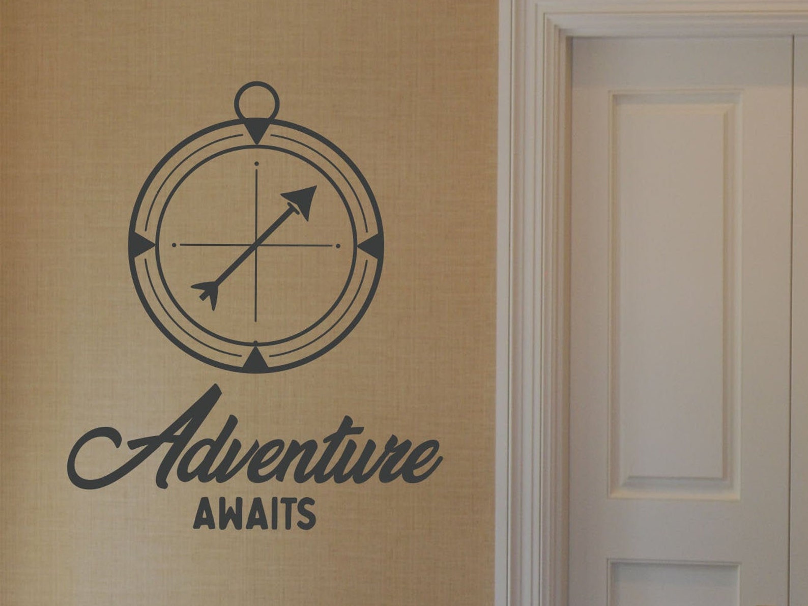 Adventure Awaits Wall Decal Travel Wall Decor Adventure - Etsy