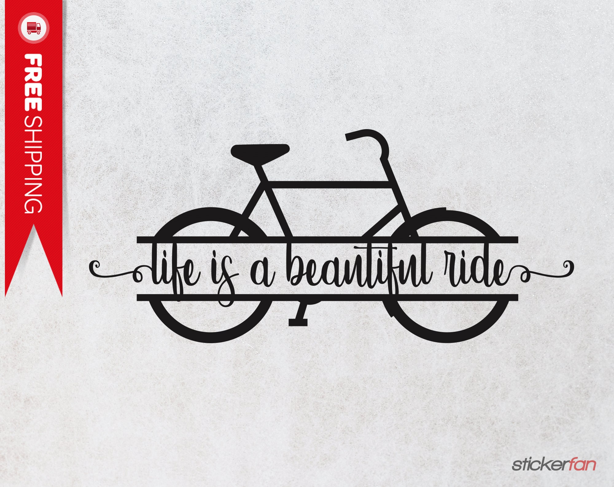 Life is a beautiful ride Wall Decal Bedroom Office Dorm | Etsy