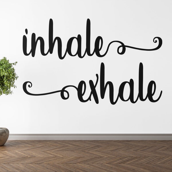 Inhale Exhale - Etsy