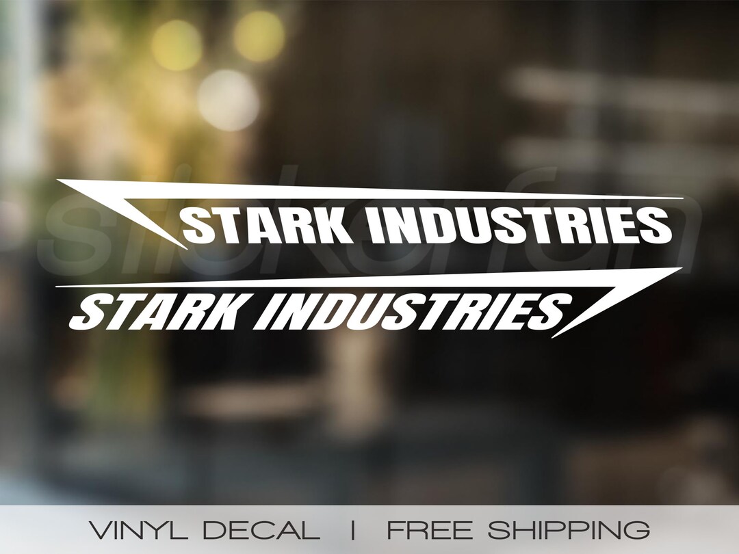 Stark Industries Decal Set, Iron Man Custom Vinyl Lettering, Great Gift ...