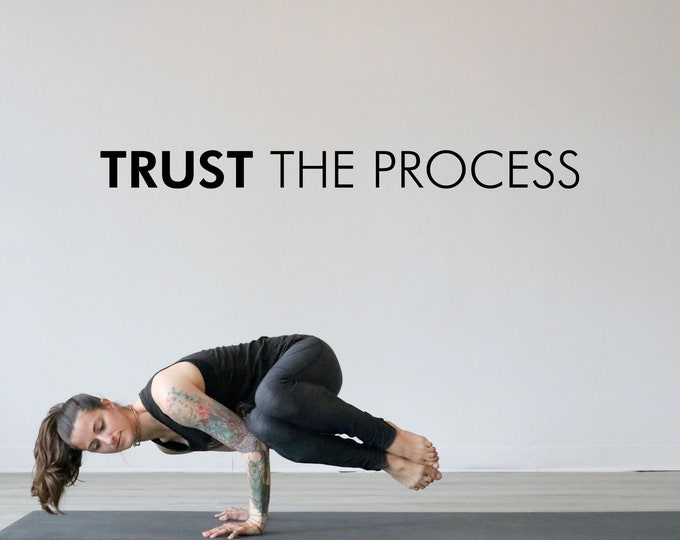 Trust the Process Wall Decal | Home Gym Decor, Motivational Wall Art ...