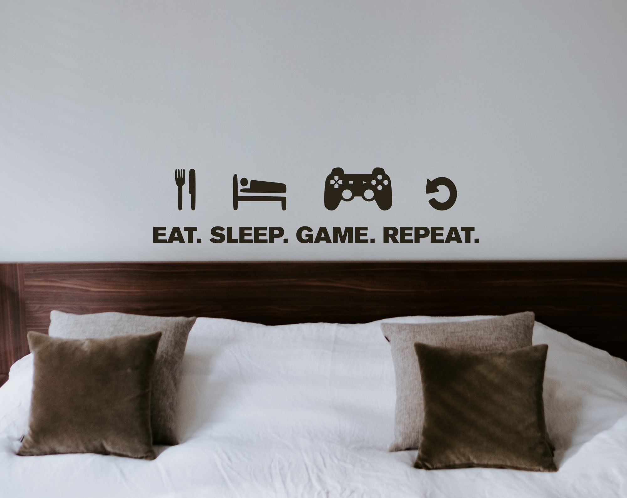 Eat. Sleep. Game. Repeat. Wall Decal Video Gaming Room Decor - Etsy