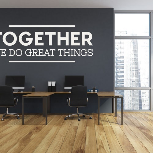 Team Work Makes the Dream Work Inspirational Motivational Wall - Etsy