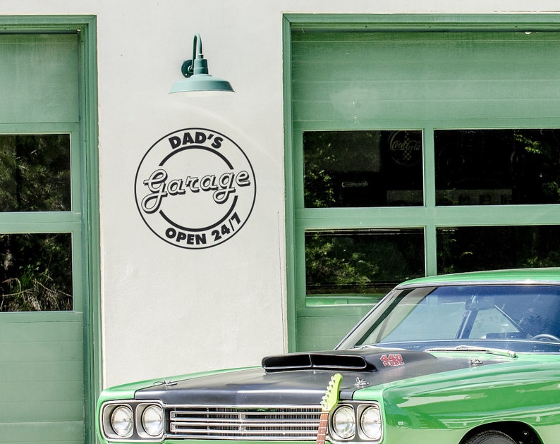 Personalized Wall Decal Custom Garage Workshop Mechanic - Etsy