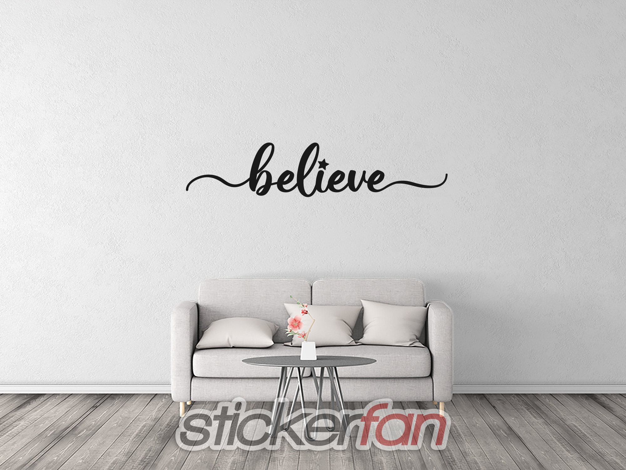 Believe Wall Decal Room Wall Décor Porch Sign Custom Vinyl - Etsy