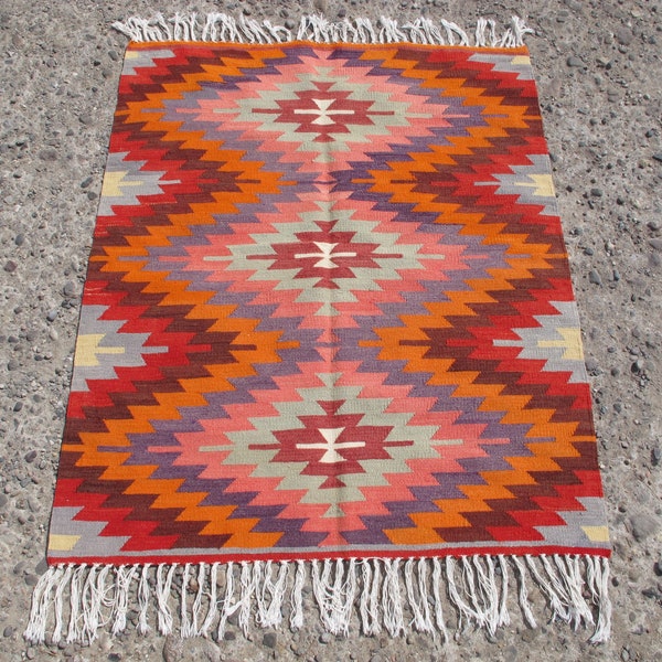 Door Mat Vintage Small Kilim Rug,hand Made Turkish Area Rug,kilim ...