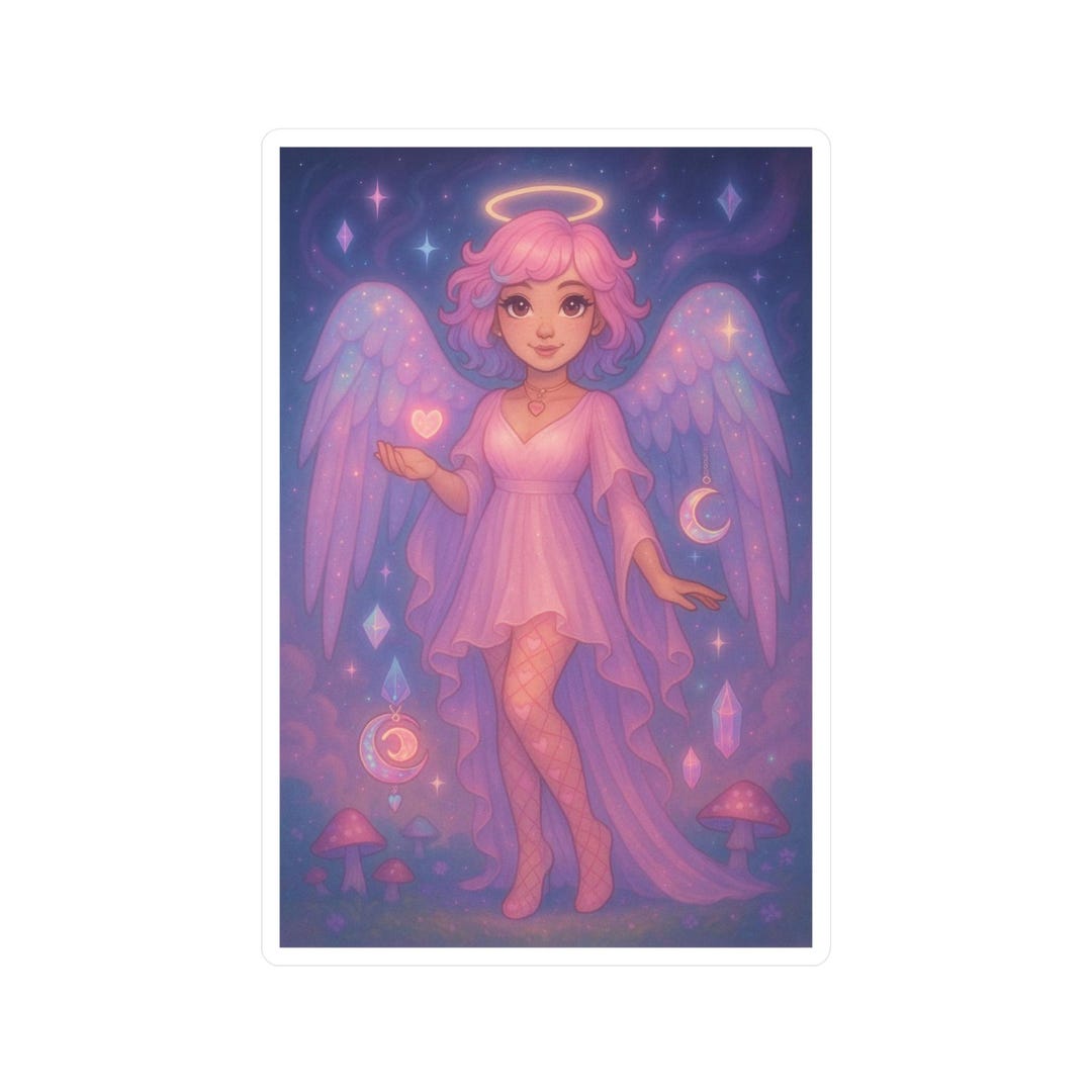 Peach Riot Angels Inspired Sylvie the Moon Magic Angel Sticker ...