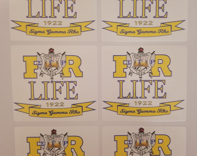 Sigma Gamma Rho Water Color Sticker Sheet - Etsy