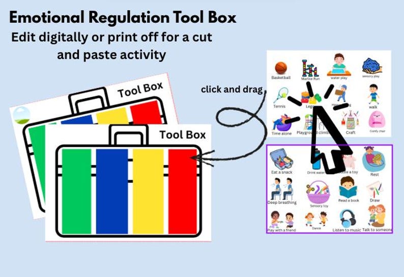 Emotional Regulation Toolbox | Printable & Customizable Digital ...