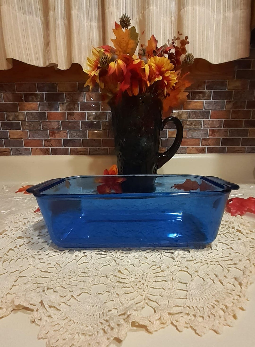 Vintage Cobalt Blue, Pyrex 213 R, Ovenware, Meatloaf Pan, Cake Pan ...