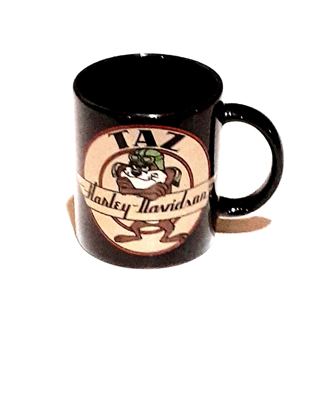 Harley Davidson, Taz, Tasmanian Devil, Heavy Black Ceramic Coffee/tea ...