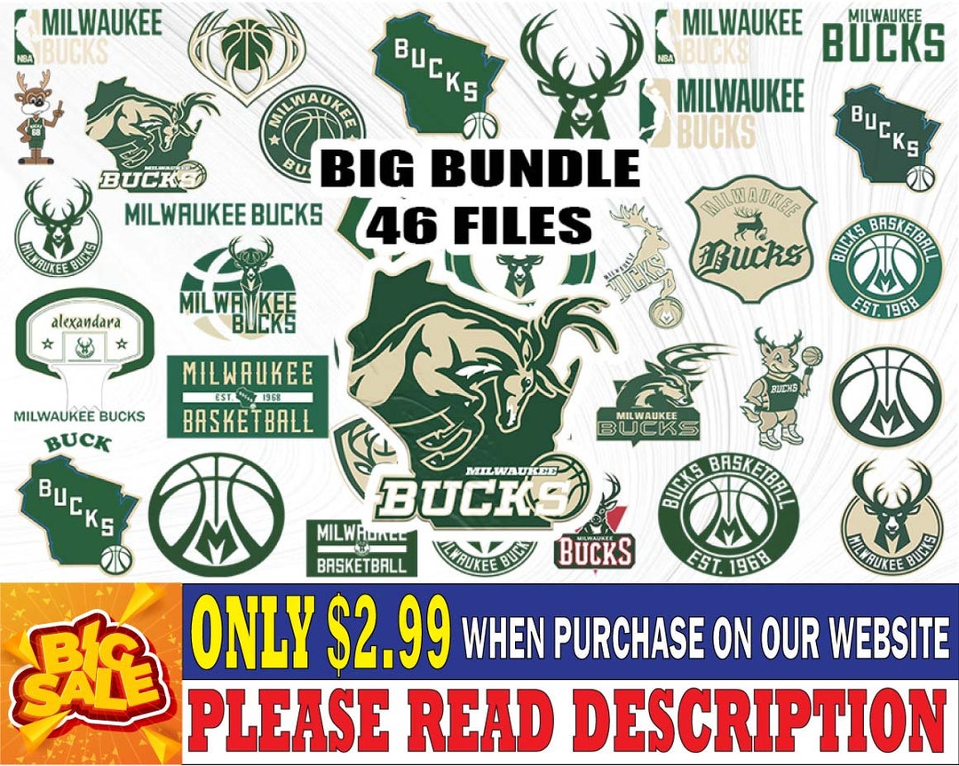 Bundle 27 Files Milwaukee-bucks Basketball Team SVG - Etsy