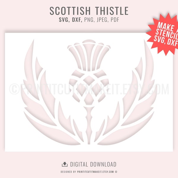 Thistle Svg - Etsy