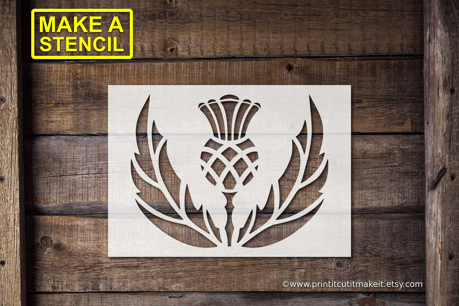 Scottish Thistle SVG DXF Png Jpeg Pdf Cutting Files Clipart | Etsy