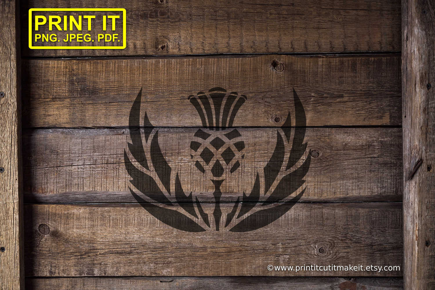 Scottish Thistle SVG DXF Png Jpeg Pdf Cutting Files Clipart | Etsy