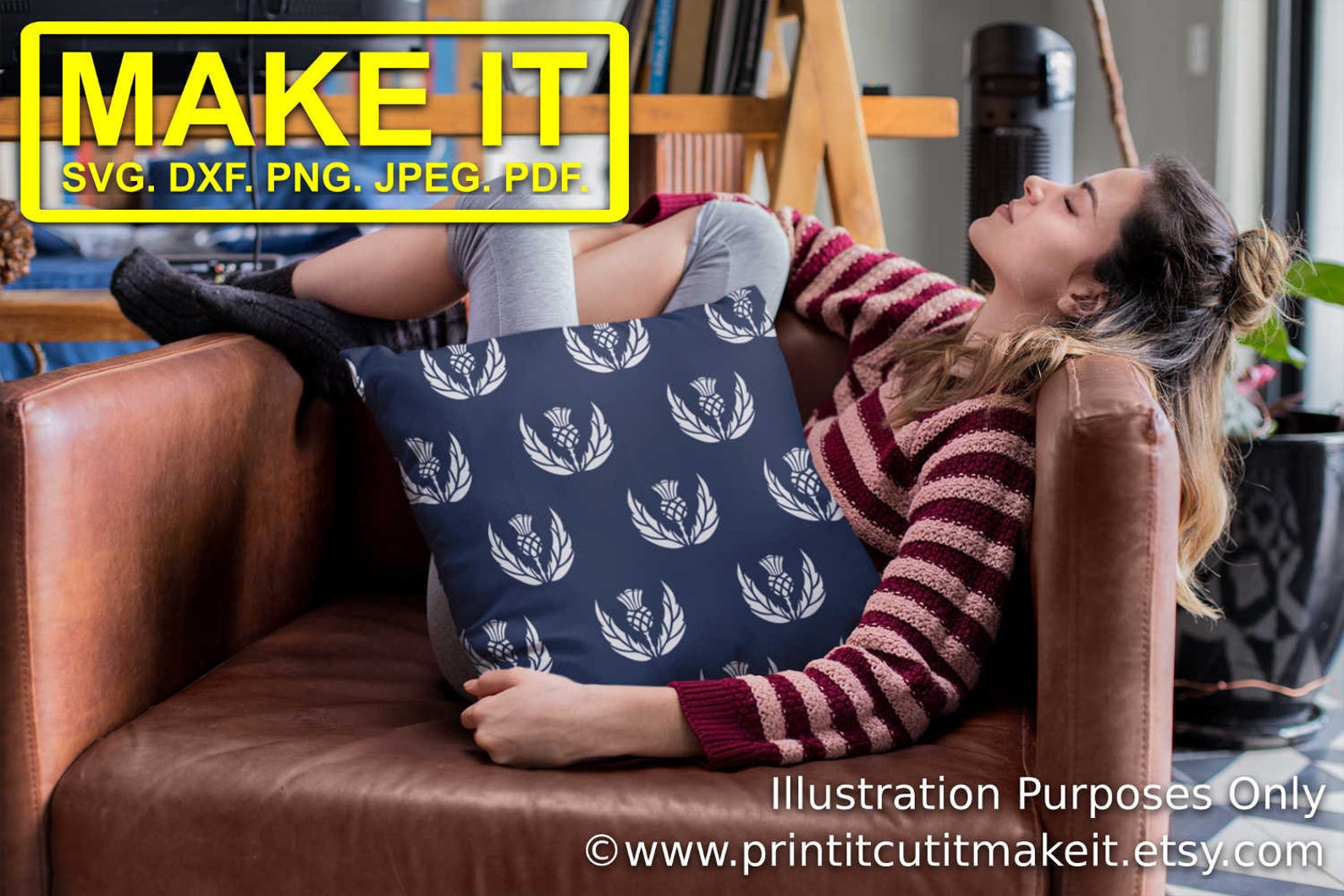 Scottish Thistle SVG DXF Png Jpeg Pdf Cutting Files Clipart - Etsy