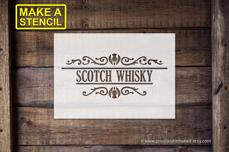 Scottish Scotch Whisky Sign SVG DXF Png Jpeg Pdf Vintage - Etsy