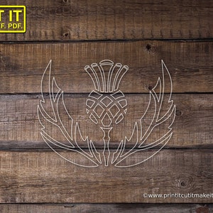 Scottish Thistle SVG DXF Png Jpeg Pdf Cutting Files Clipart - Etsy