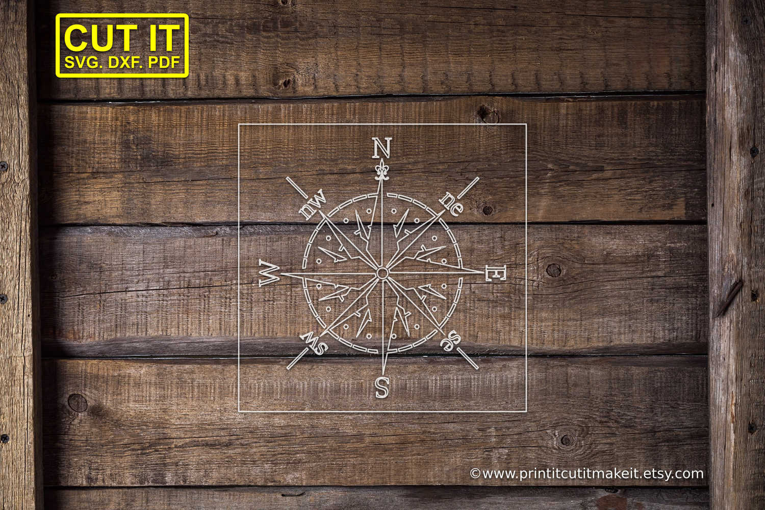 Compass Rose Windrose Design SVG DXF Png Jpeg Pdf Make Paint | Etsy