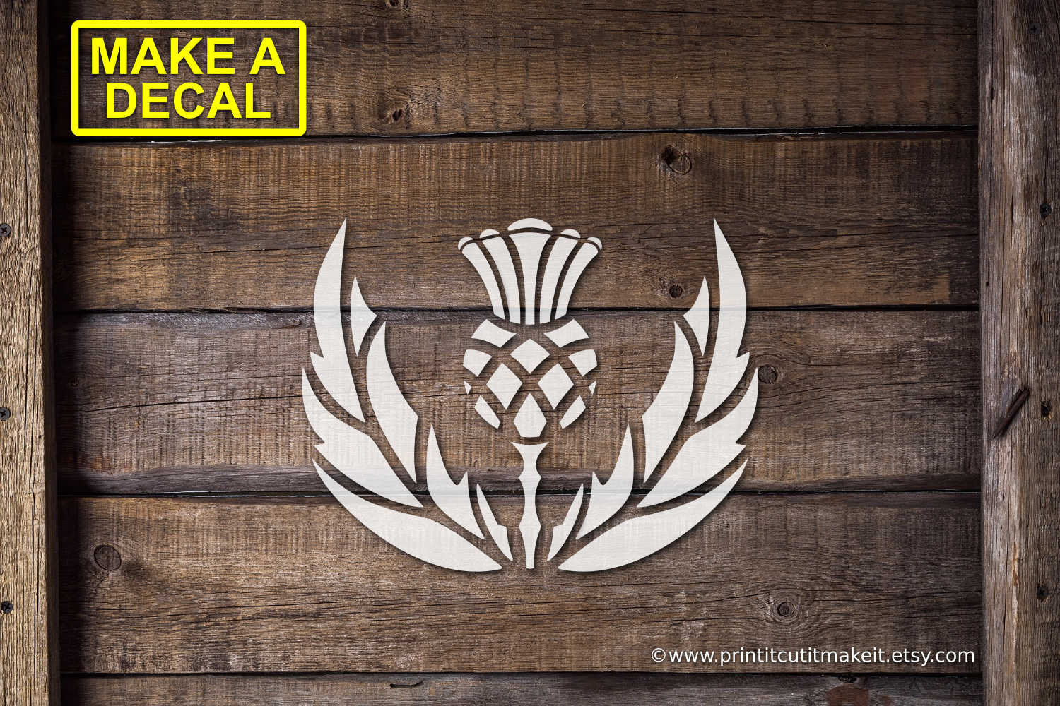 Scottish Thistle SVG DXF Png Jpeg Pdf Cutting Files Clipart | Etsy