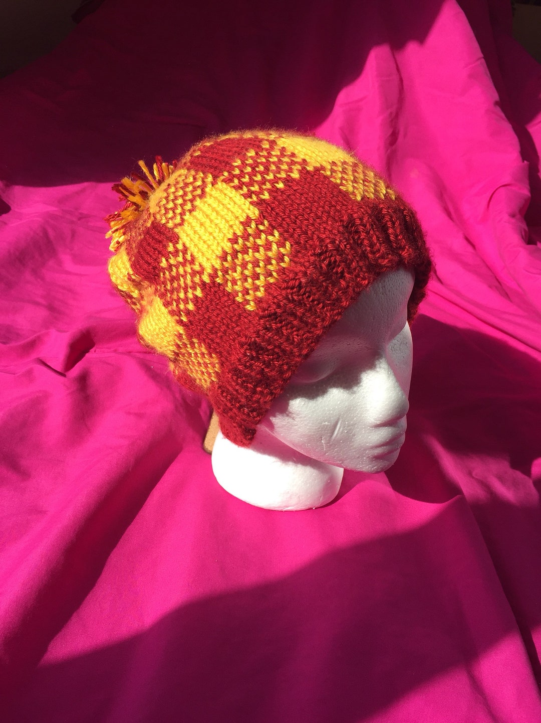 Wizard School Inspired Slouchy Knit Hat - Etsy UK
