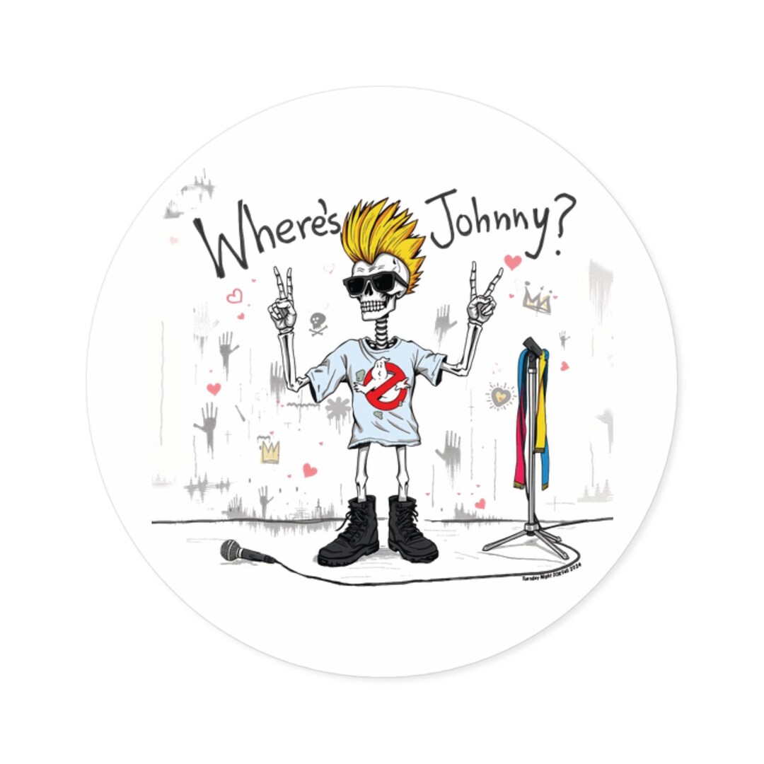Where's Johnny 2x2 Sticker - Etsy