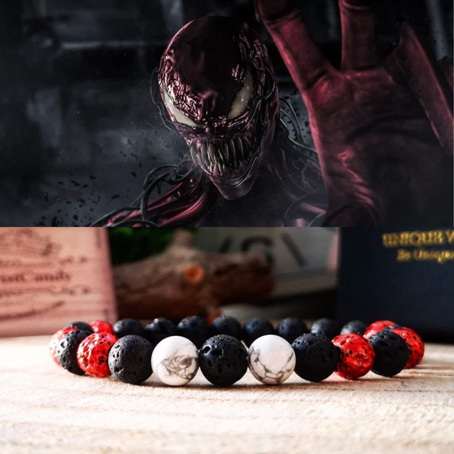 Carnage Bracelet Marvel Jewelry Spiderman Jewelry Venom - Etsy