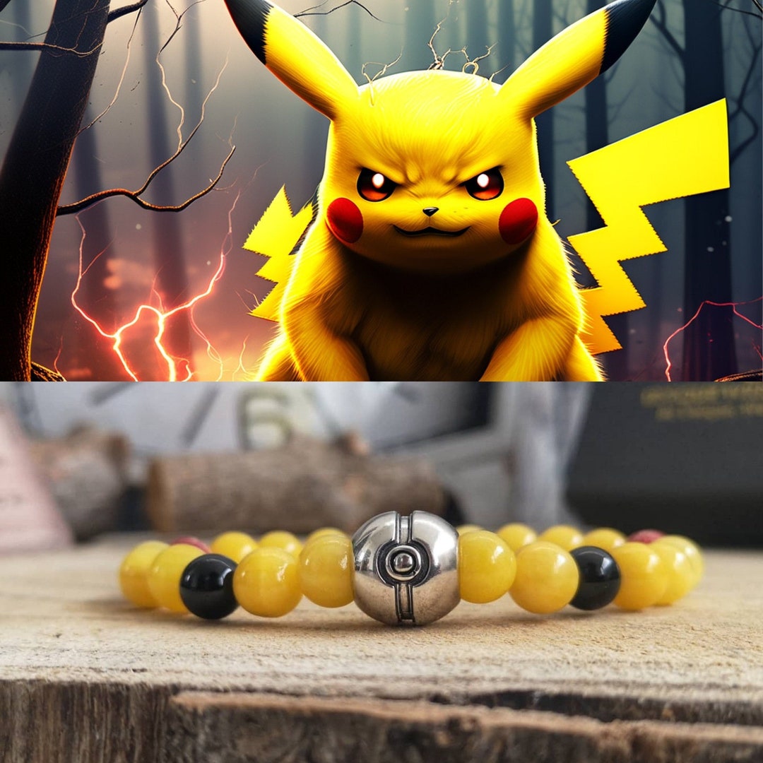 Pikachu Bracelet, Pokémon Bracelet, Pokémon Jewelry, Pokémon Gift for ...