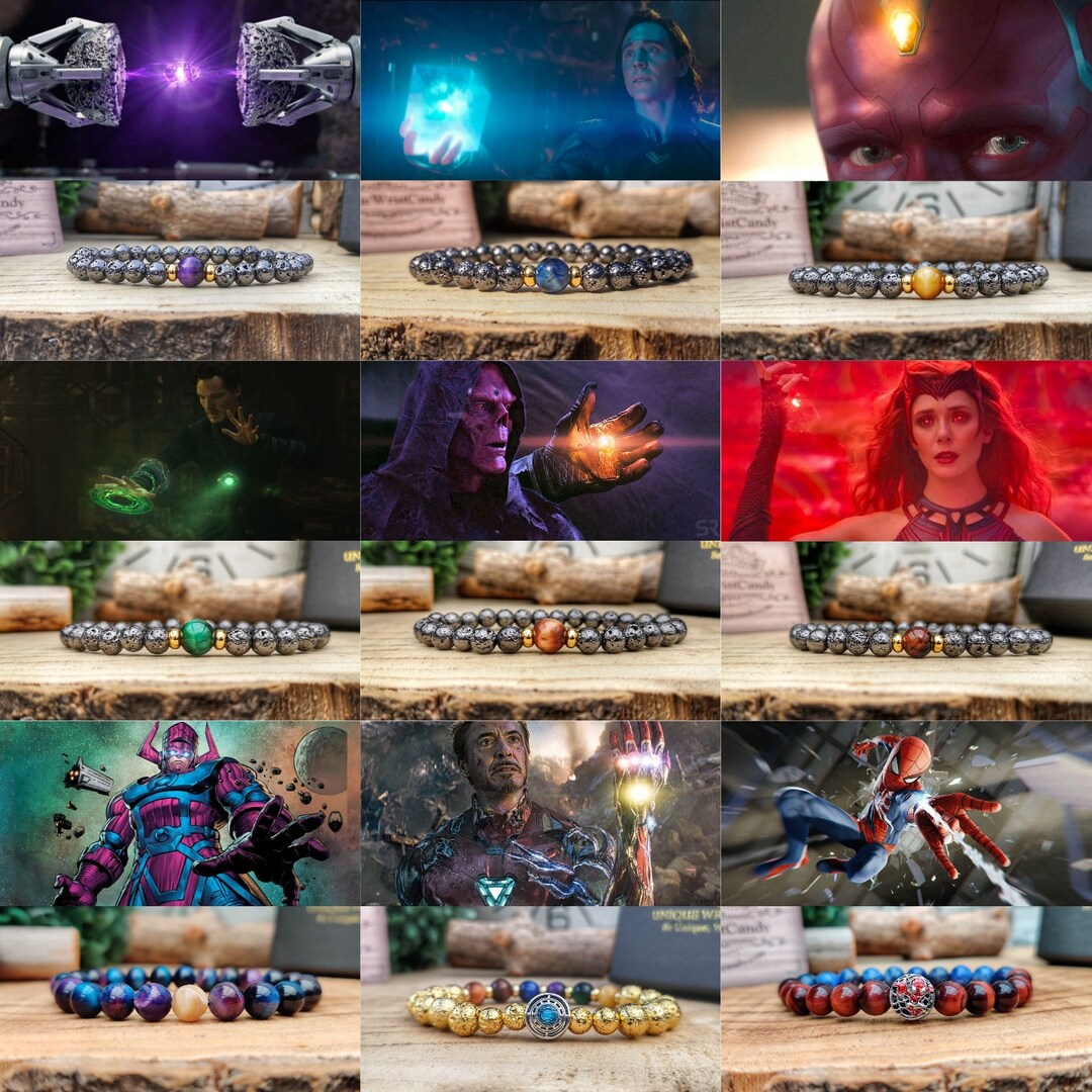 Marvel Gift for Him and Her, Superhero Gift Bracelets, Infinity ...