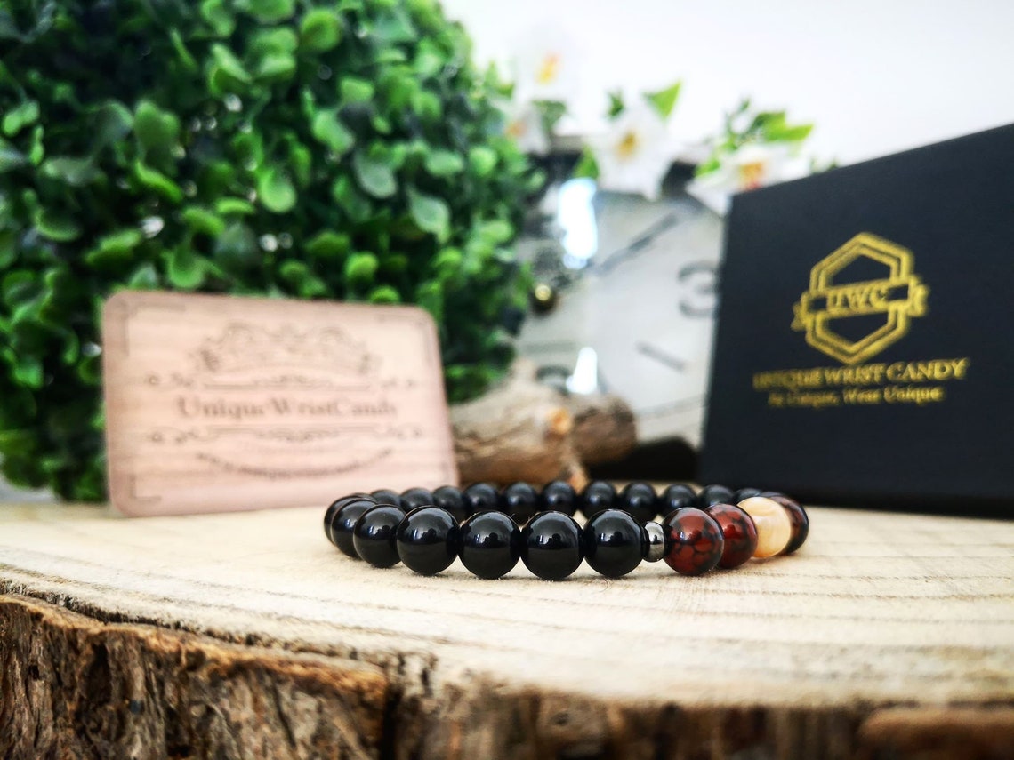 Black Widow Marvel Bracelet, Marvel Gift Beaded Bracelet, Black Widow ...