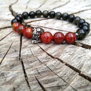 Men's Hellboy Beaded Bracelet, DC Comics Bracelet, Hero Bracelet, Gift ...