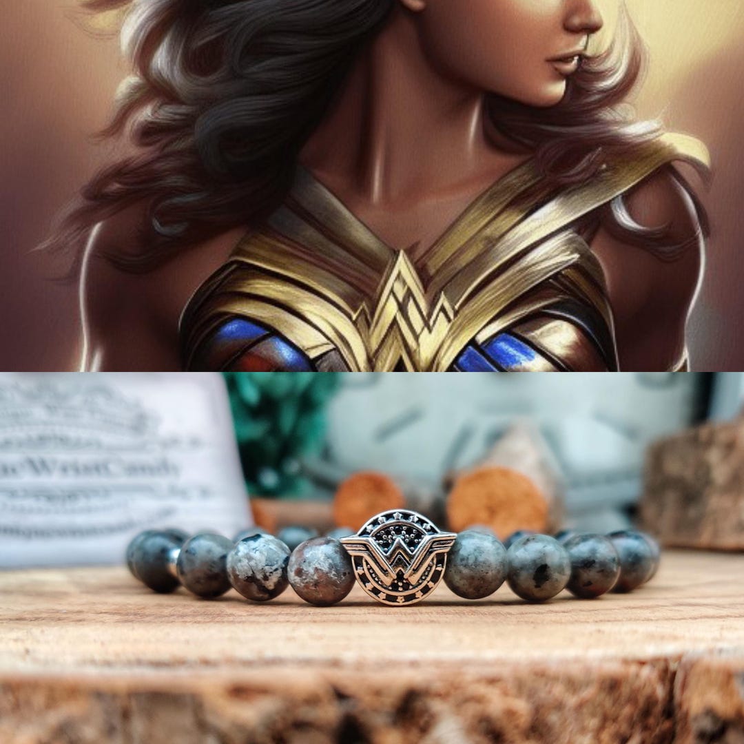 DC Comics Wonder Woman Bracelet, DC Comics Beaded Bracelet, Wonder ...