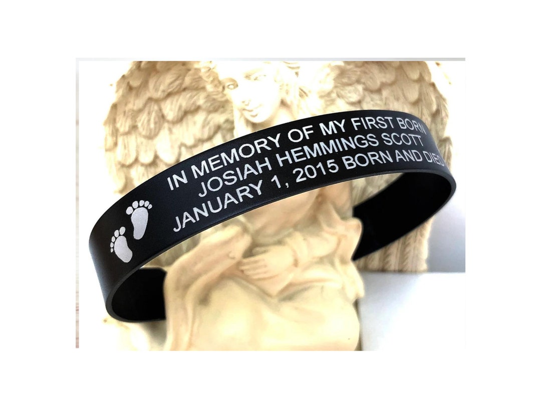 Memorial Bracelet,memorial Cuffs Custom Military Cuff,kia,in Memory Of ...