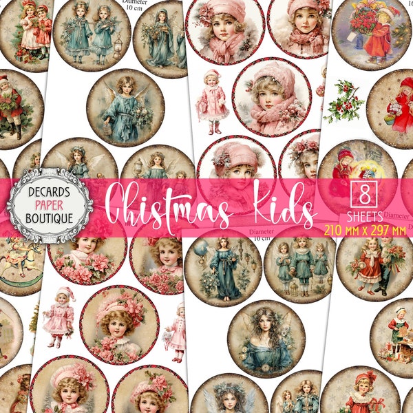 Christmas Decoupage Victorian Images - Etsy