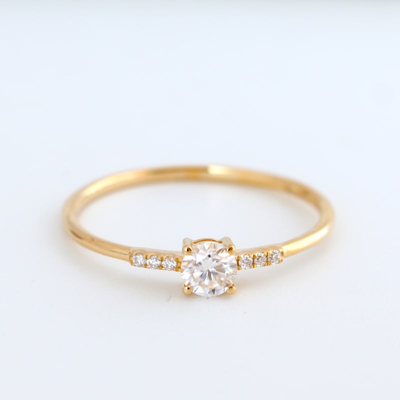 Gold Promise Ring - Etsy