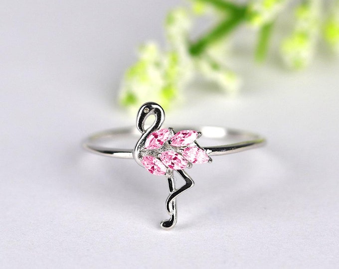 Flamingo Spoon Ring - Etsy