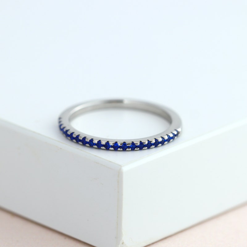 Sapphire Stack Ring - Etsy