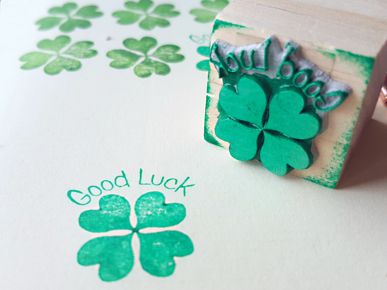 Four-leaf Clover, Good Luck, Stamp for Labels, Stamp Decorations, for ...