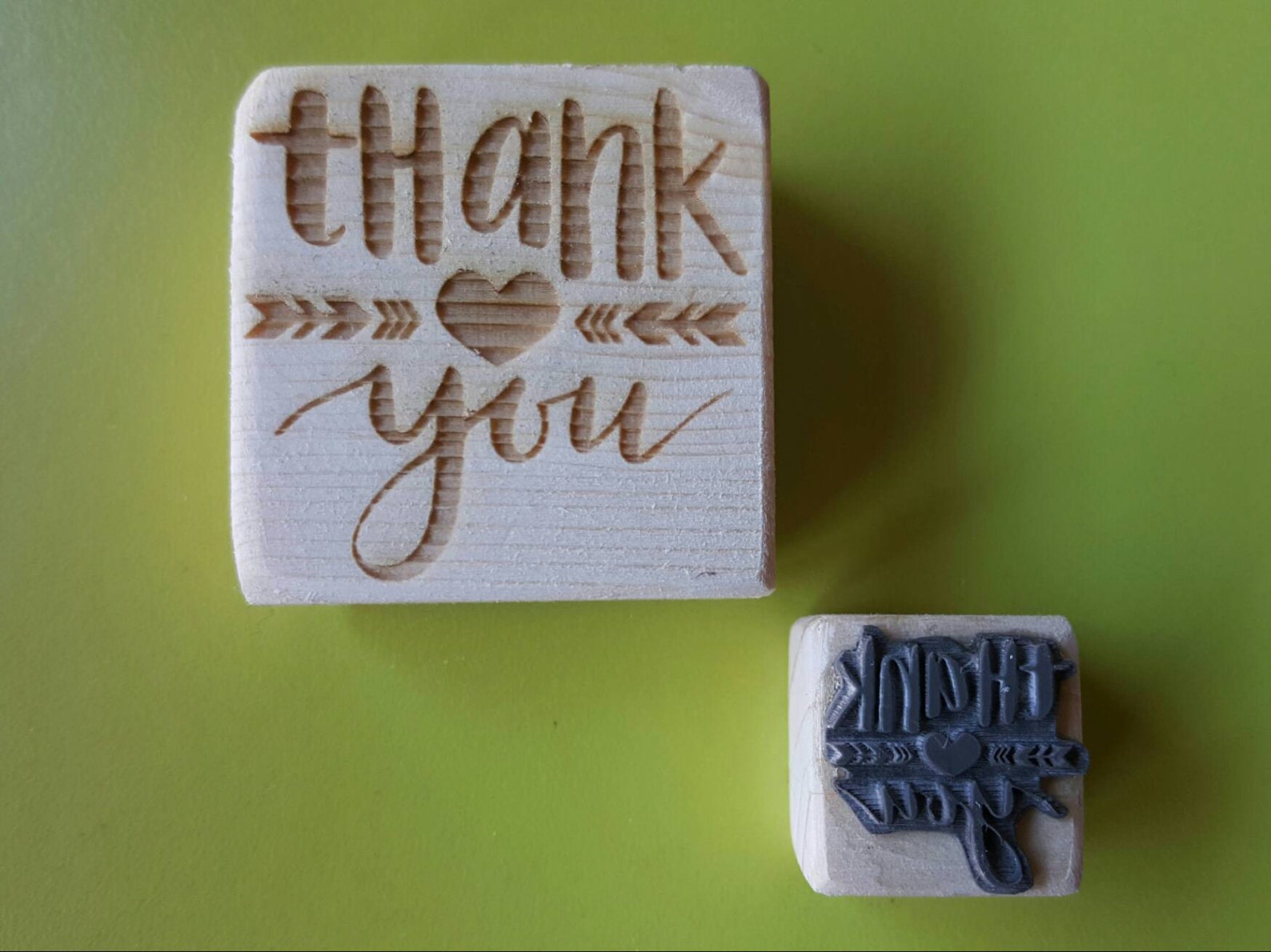 Tank You Stamp Two Different Sizes Thank You Stamp for | Etsy