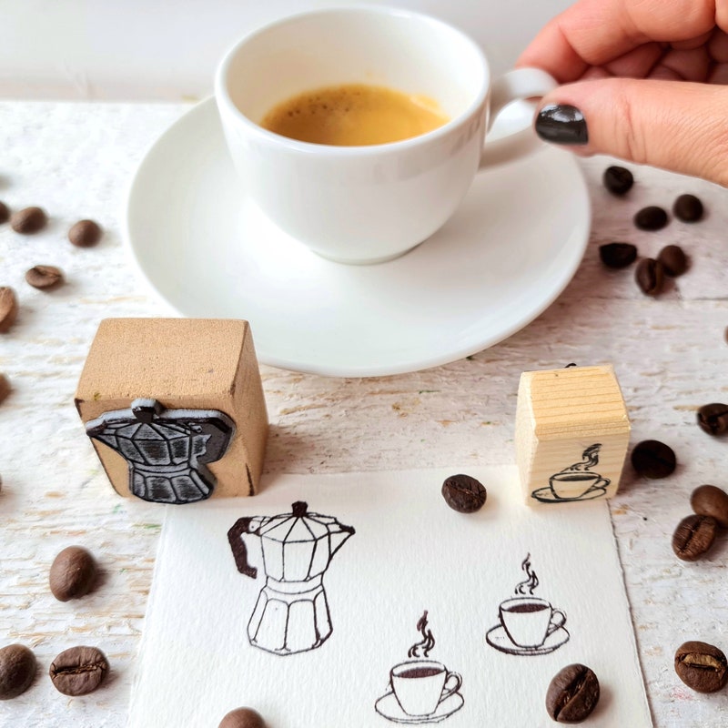 Coffee Cup Stamp - Etsy