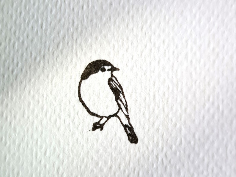 Robin Stamp, Small Bird Stamp in Two Sizes, to Decorate Your Cards ...